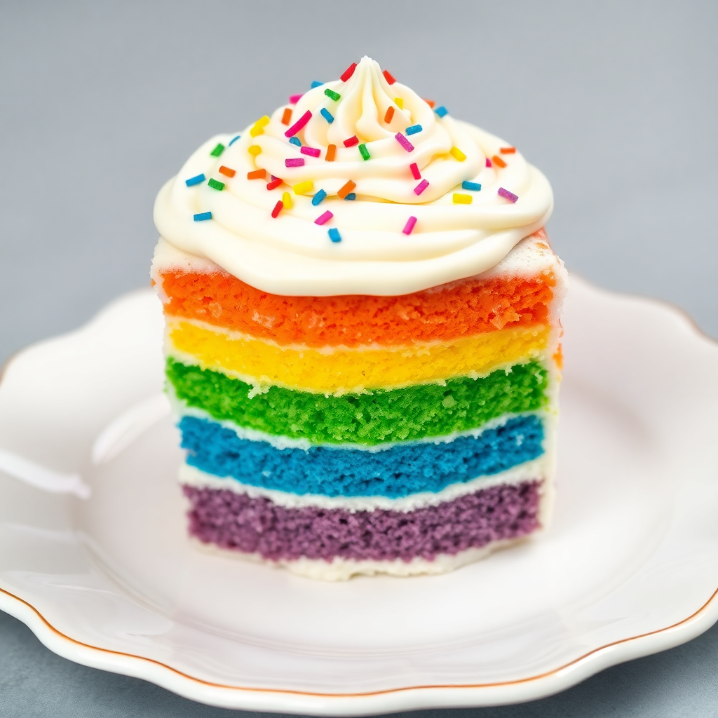 Mini Rainbow Cake Recipe Cookaifood