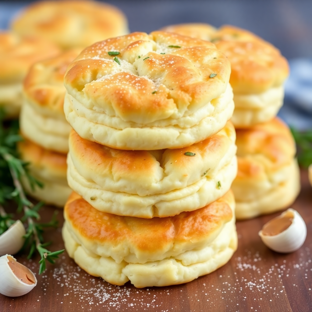 Savory Garlic Biscuits Recipe | cookAIfood