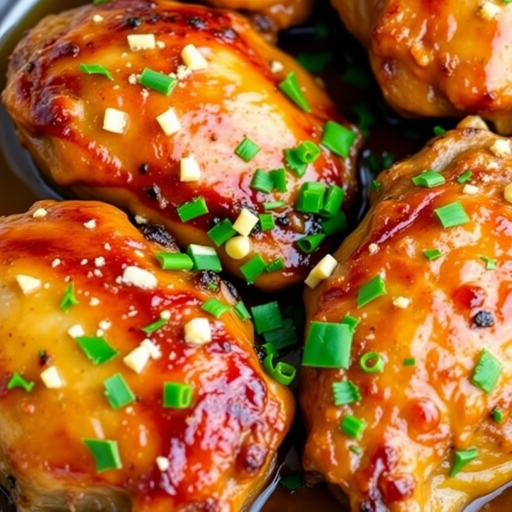 Honey Glazed Chicken Thighs Recipe | cookAIfood