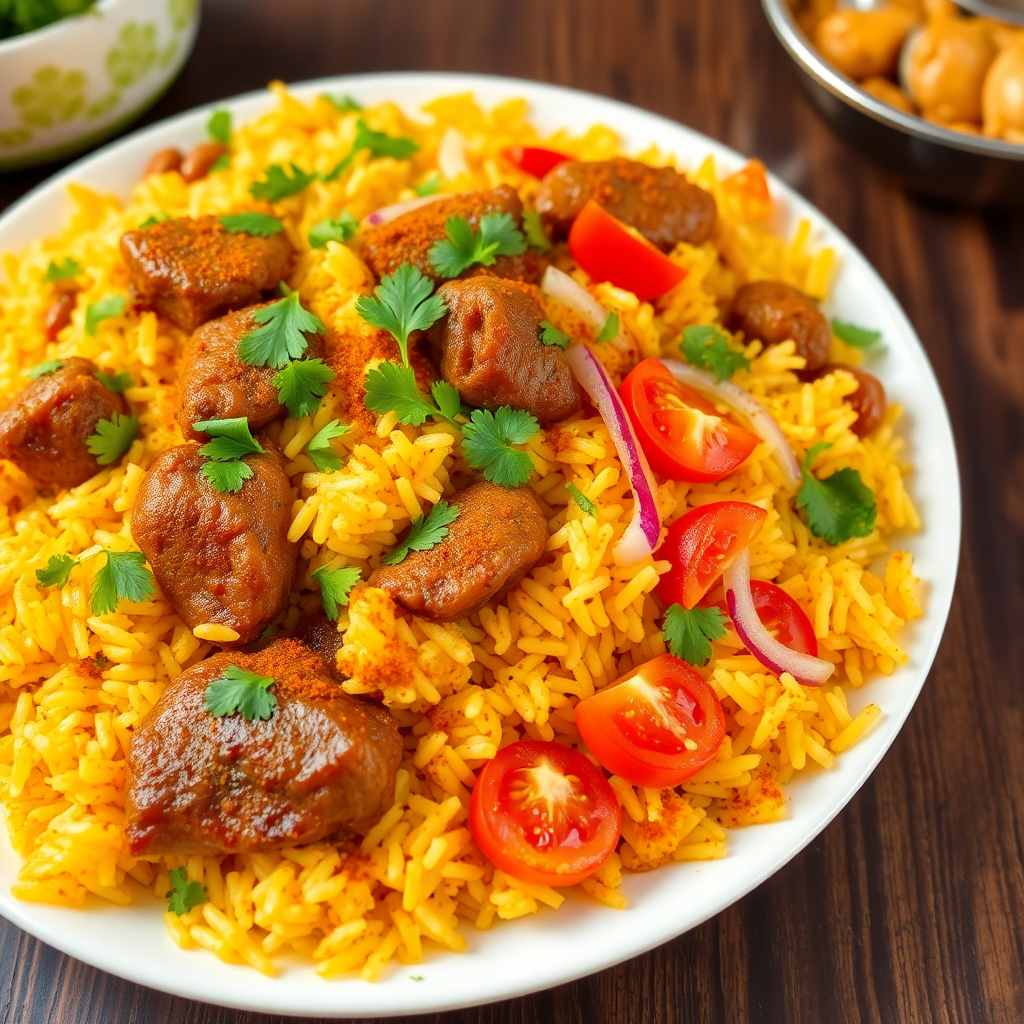 Savory Camel Biryani Recipe | cookAIfood