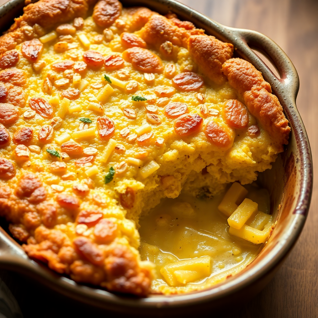 Cheddar Oatmeal Bake Recipe | cookAIfood