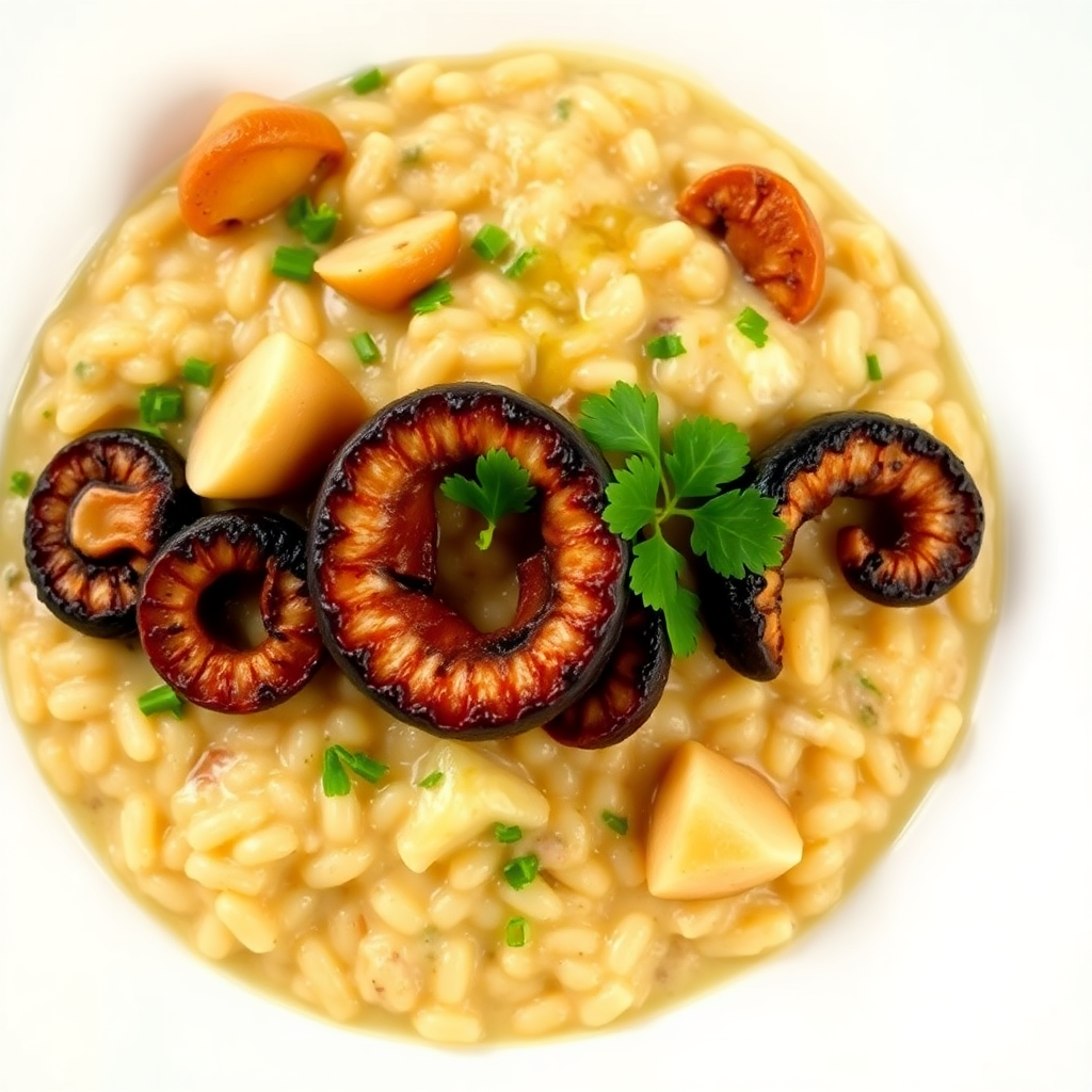 Boletus Pulpo Risotto Recipe | cookAIfood