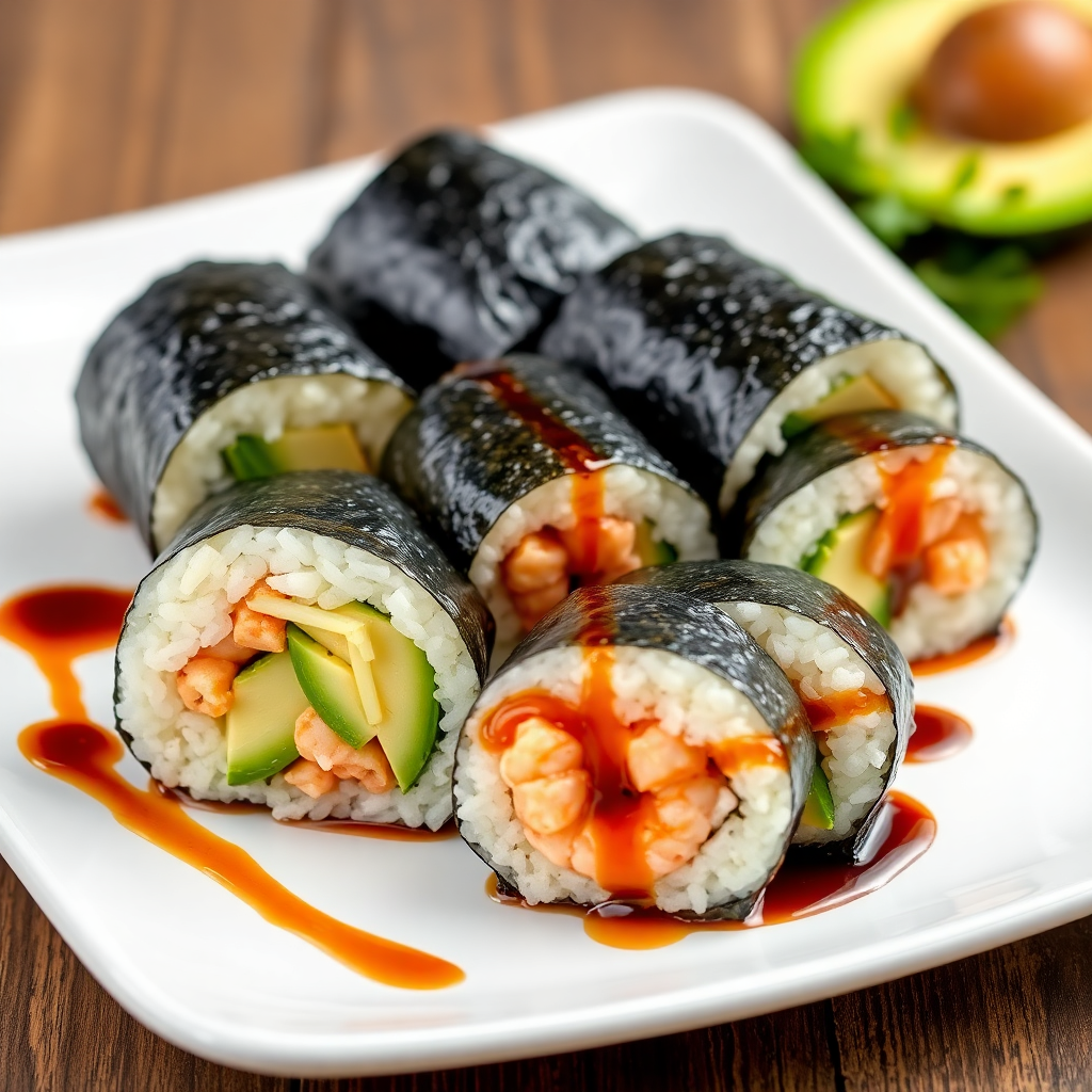 Sushi-Style Rice Rolls with Shrimp Paste Recipe | cookAIfood