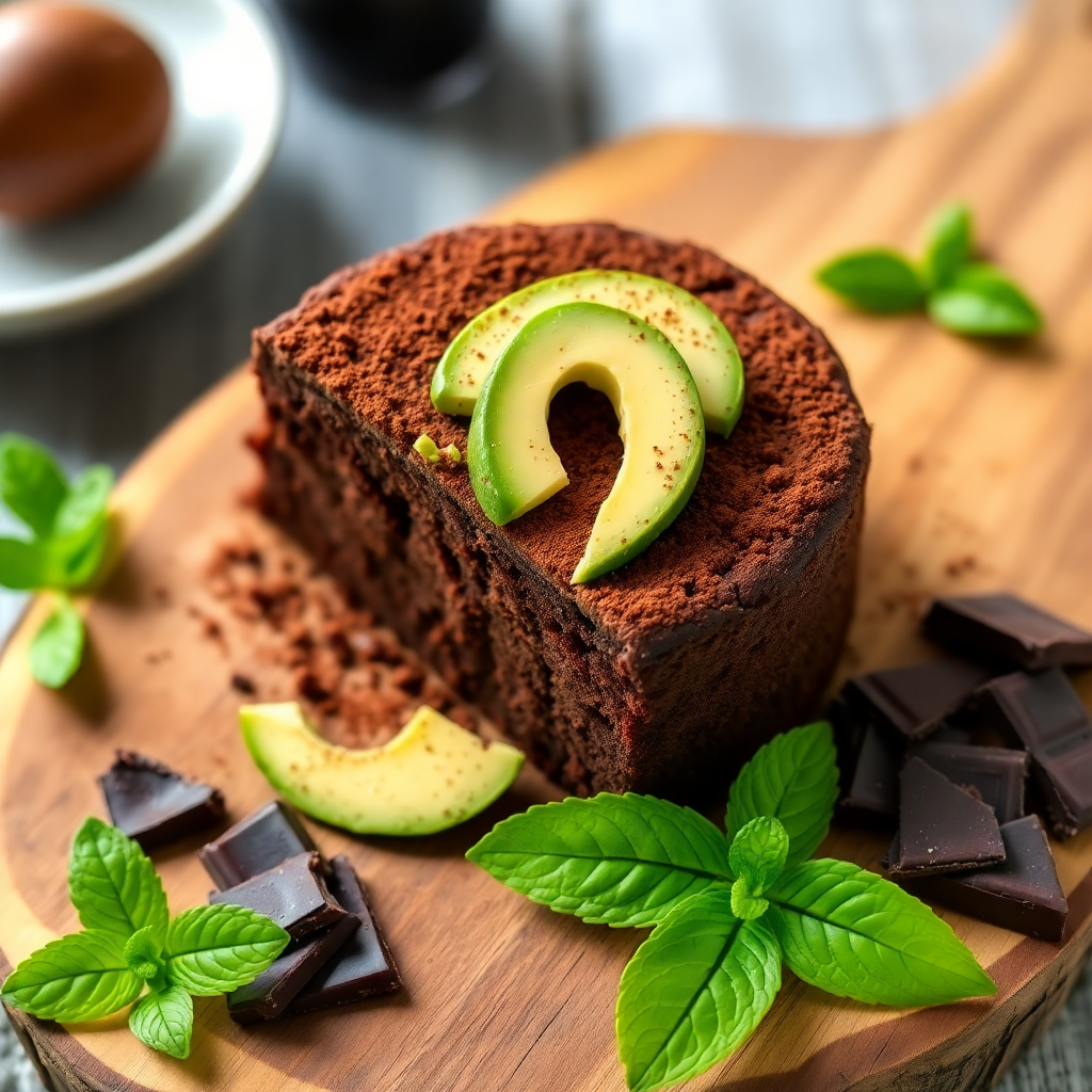 Sugar-Free Chocolate Avocado Cake Recipe | cookAIfood