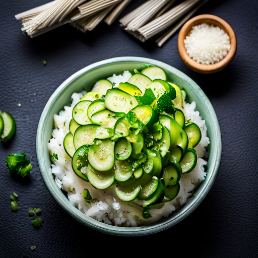 Cucumber Rice Bowl Recipe | cookAIfood