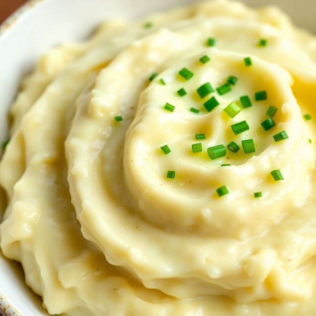 Creamy Garlic Mashed Potatoes Recipe | cookAIfood