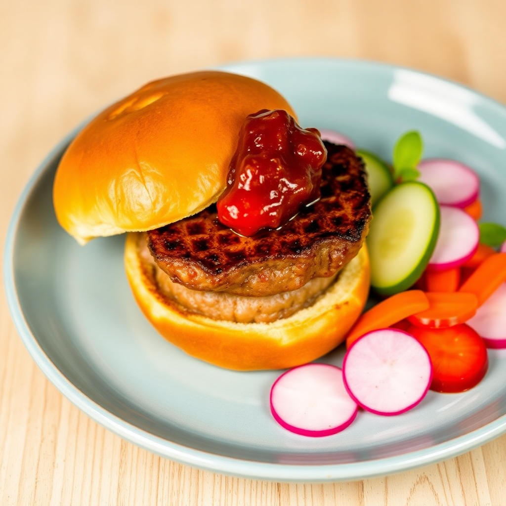 Gochujang Kangaroo Sliders with Quandong Chutney Recipe | cookAIfood