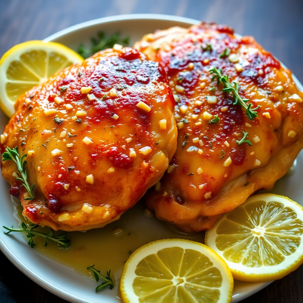 Garlic Butter Chicken Thighs Recipe | cookAIfood