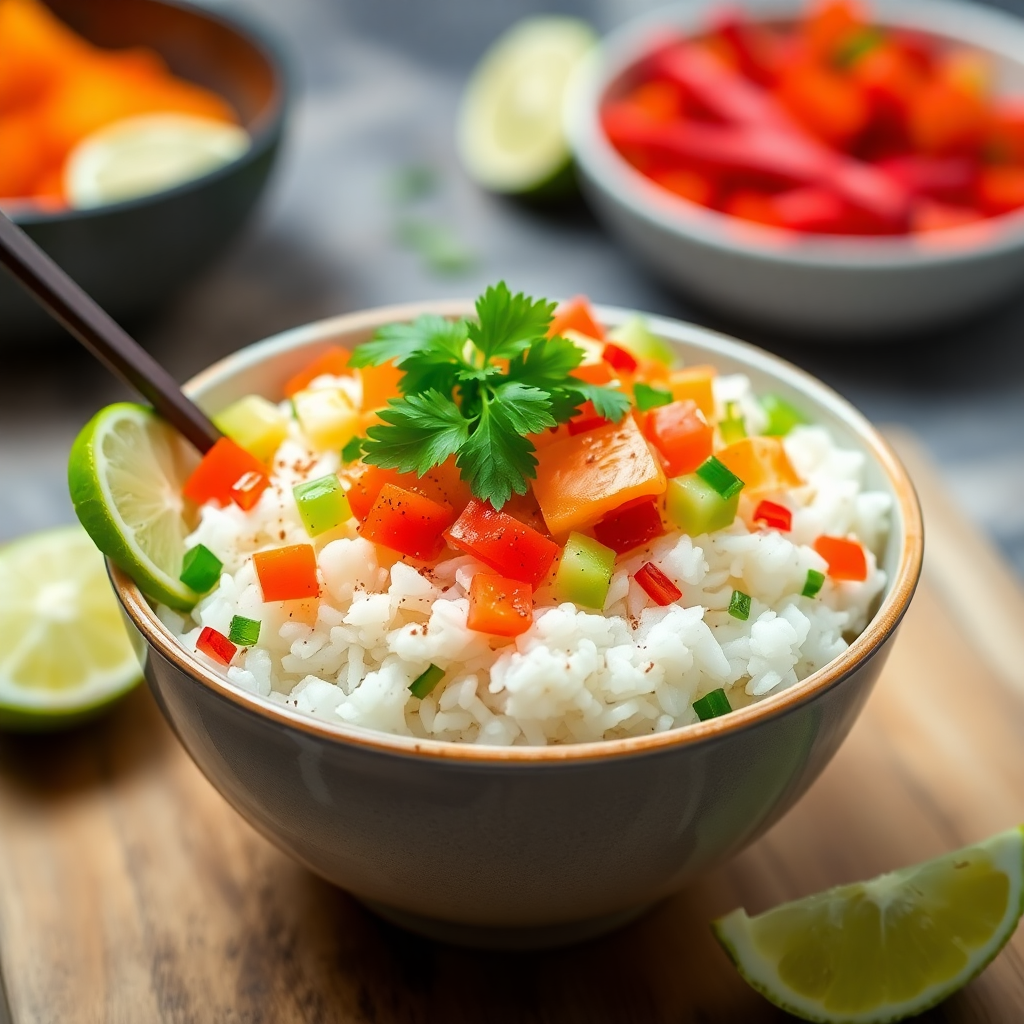 Spicy Coconut Rice Bowl Recipe | cookAIfood