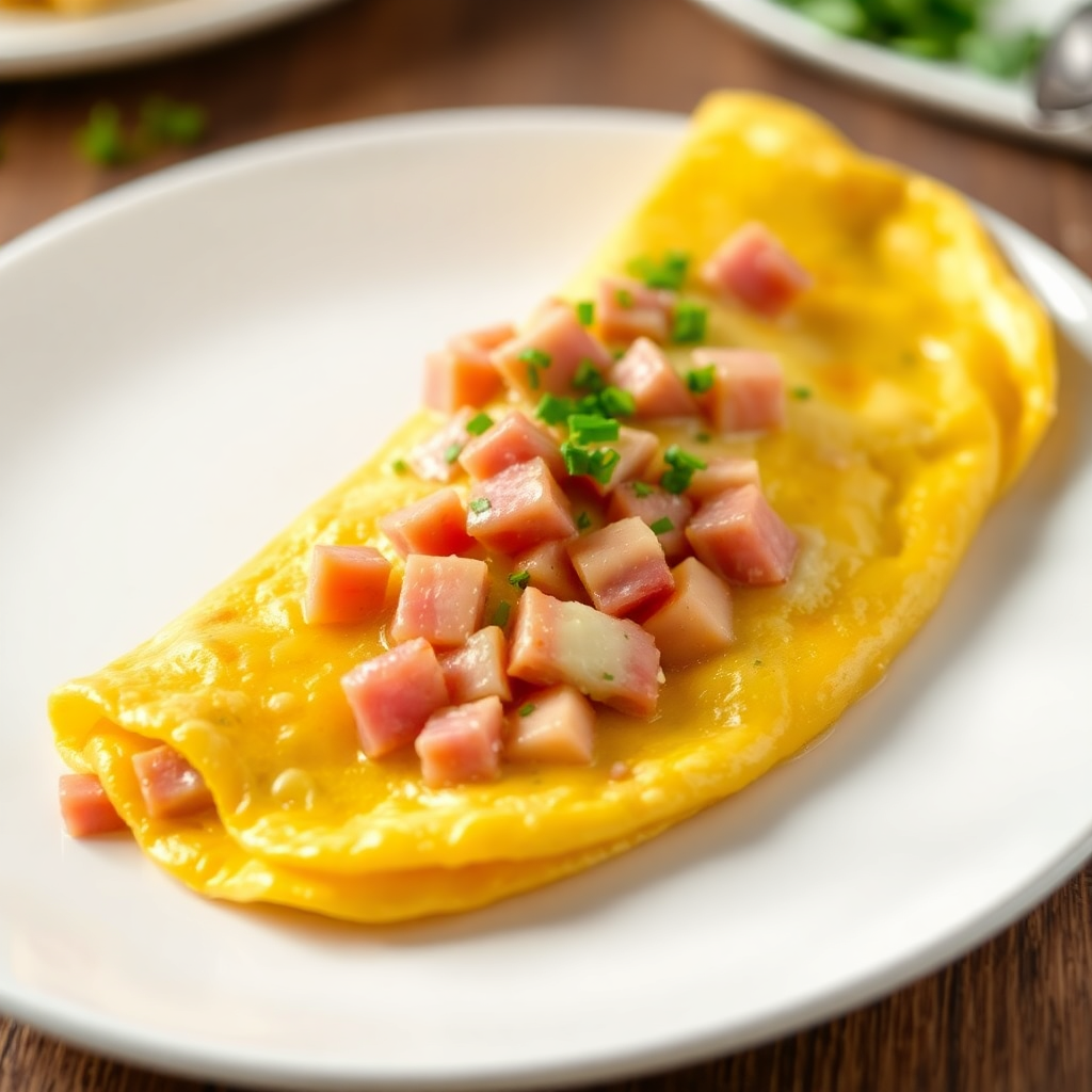 Classic Ham and Cheese Omelette Recipe | cookAIfood