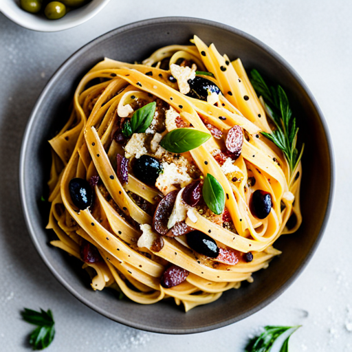 Mediterranean Olive Pasta Recipe | cookAIfood
