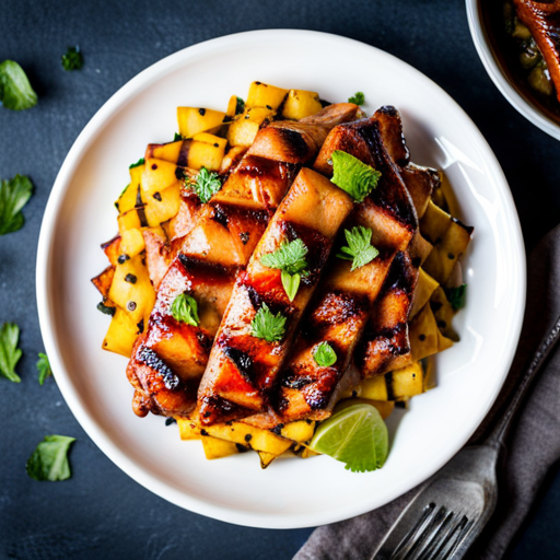 Grilled Pineapple Chicken Recipe Cookaifood