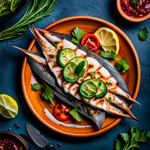 Grilled Squid with Lemon and Garlic Recipe | cookAIfood