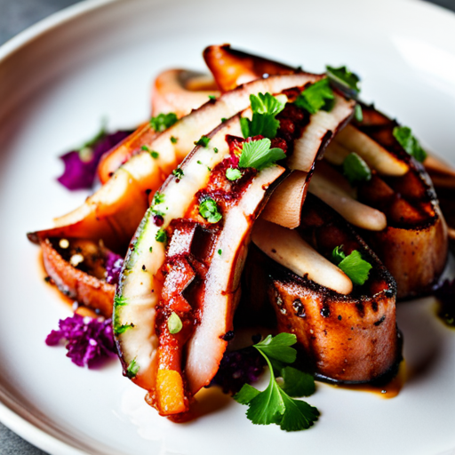 Grilled Octopus with Lemon and Herb Butter Recipe | cookAIfood