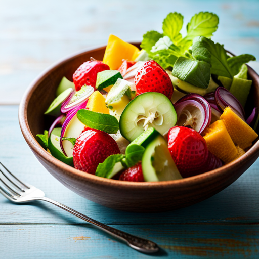 Apple Cucumber Breakfast Salad Recipe | cookAIfood