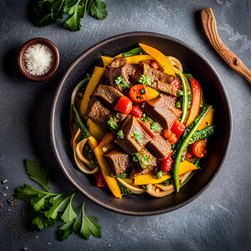 Arab Beef and Vegetable Stir-Fry Recipe | cookAIfood