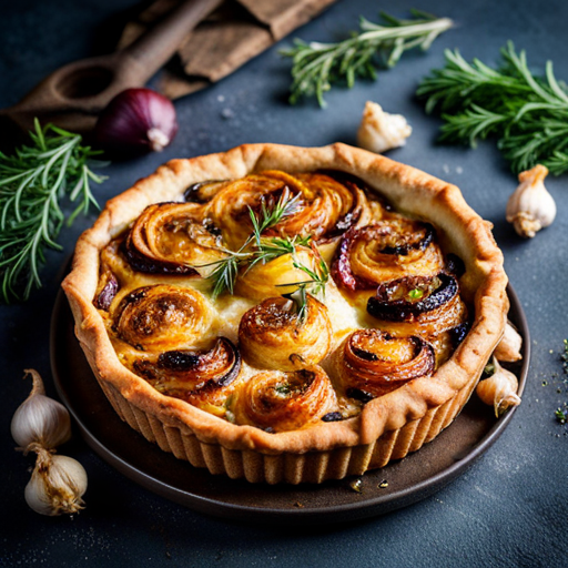 Caramelized Onion and Goat Cheese Tart Recipe | cookAIfood