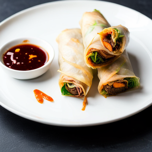 Crispy Duck Spring Rolls Recipe | cookAIfood
