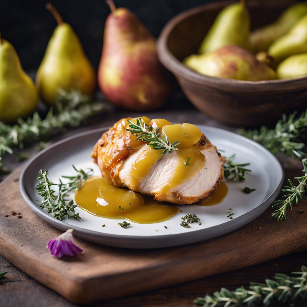 Pear and Goat Cheese Stuffed Chicken Breast Recipe | cookAIfood
