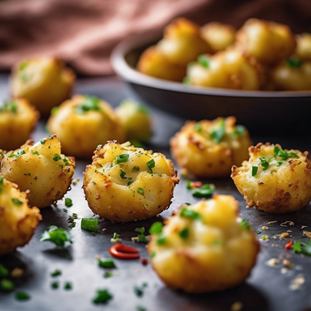 Spicy Cheesy Potato Bites Recipe | cookAIfood