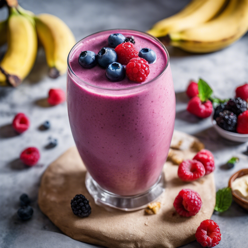 Banana Berry Smoothie Recipe | cookAIfood