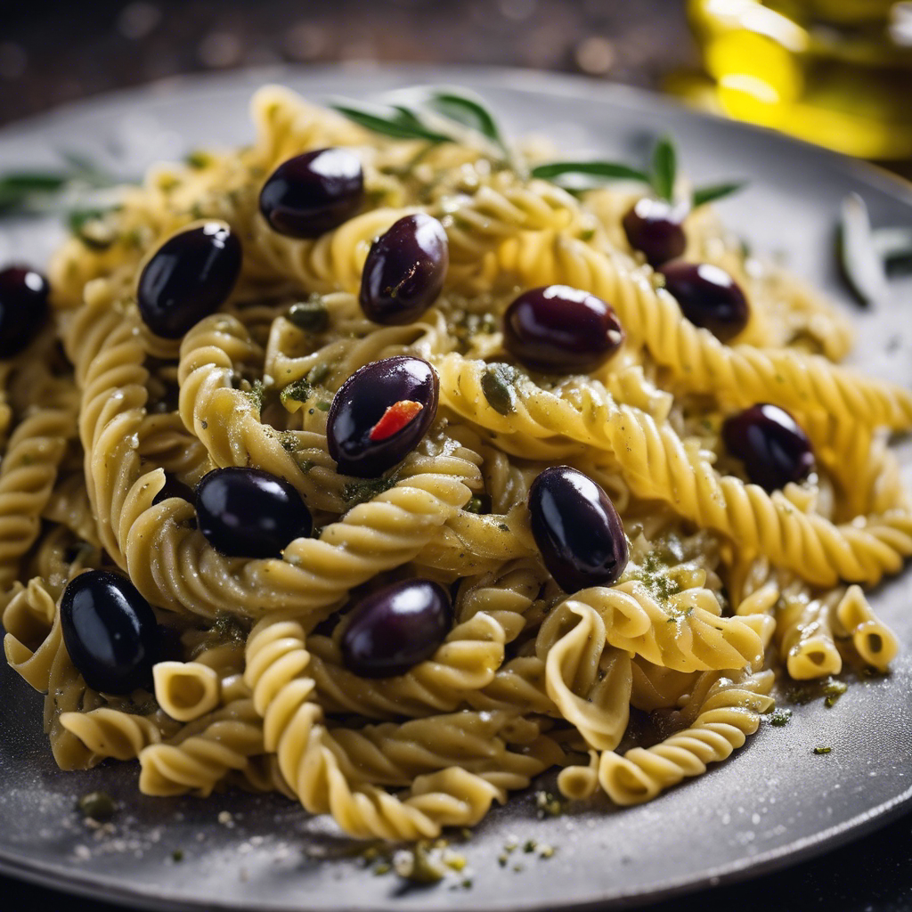 Olive Pasta Delight Recipe | cookAIfood