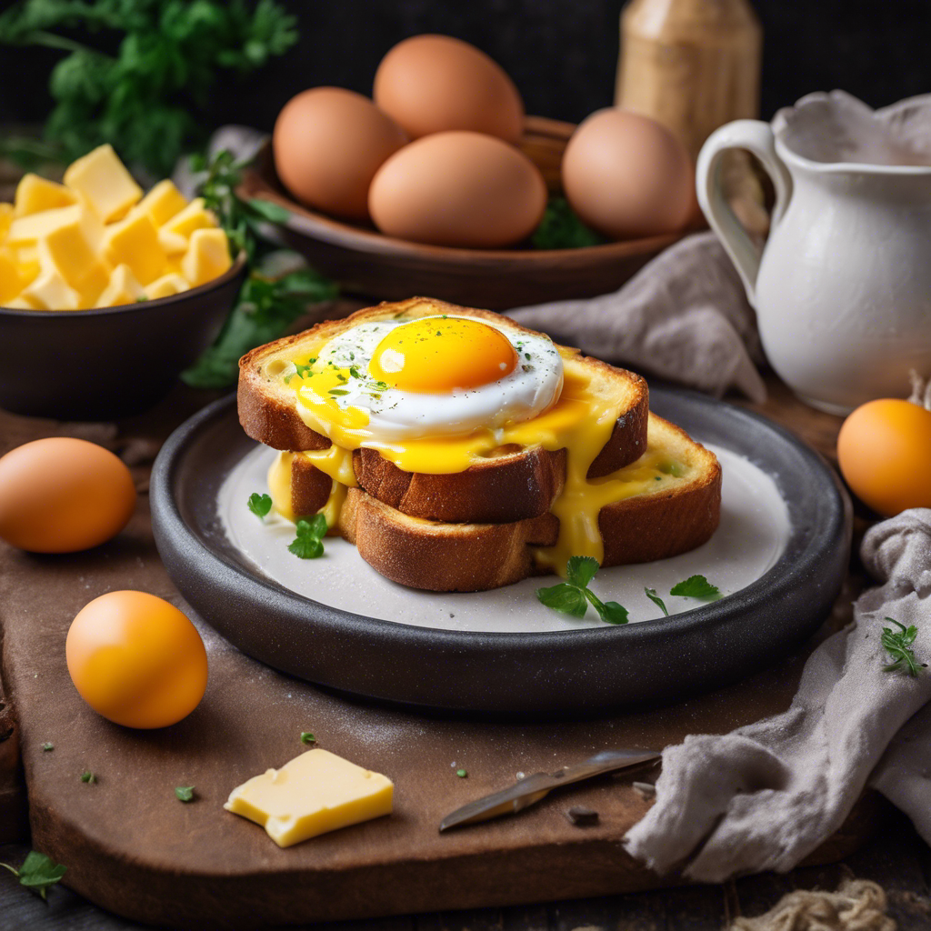 Cheesy Egg Toast Recipe | cookAIfood