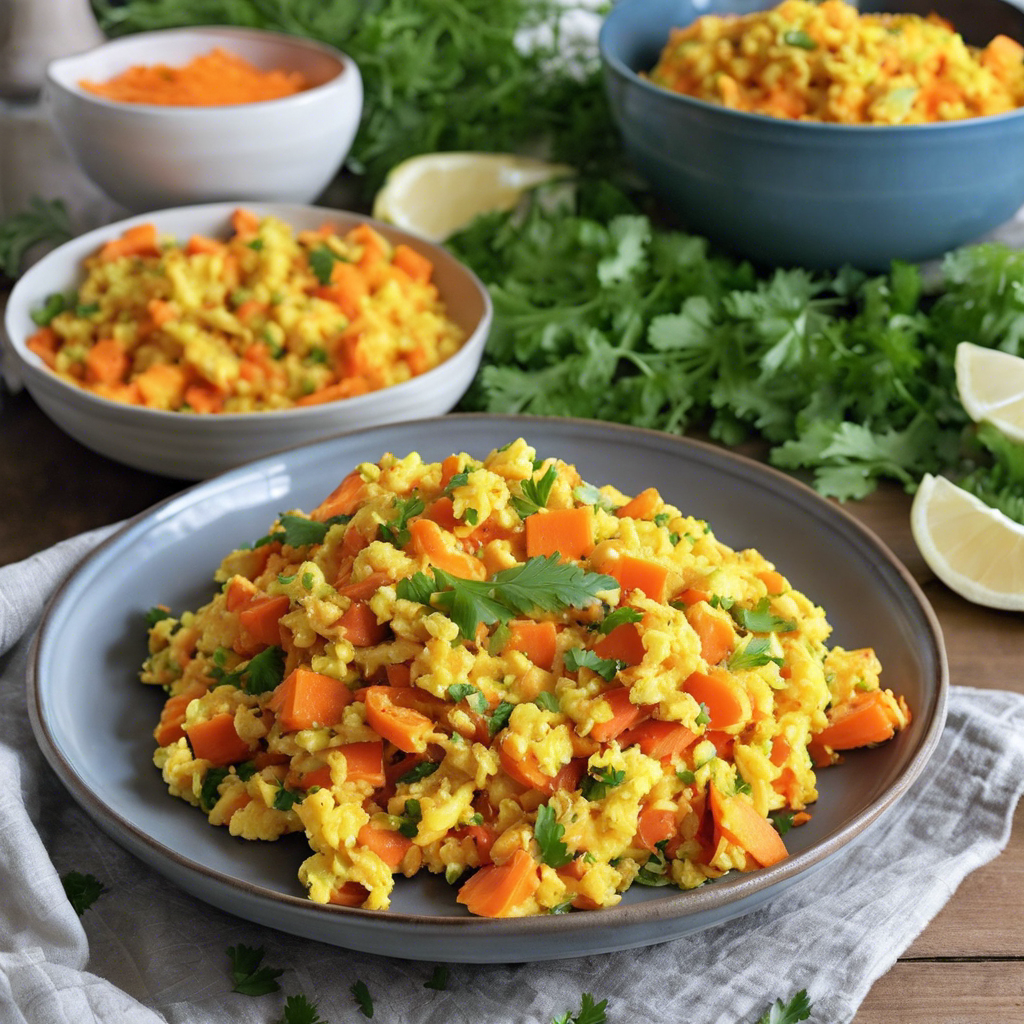 Garlicky Ginger Carrot Scramble Recipe | cookAIfood