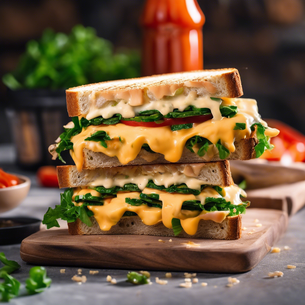 Cheesy Veggie Sandwich Recipe | cookAIfood