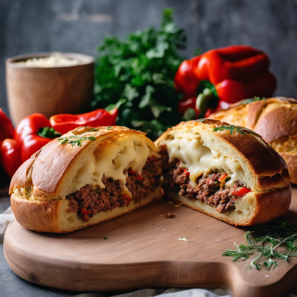 Savory Stuffed Bread Recipe | cookAIfood