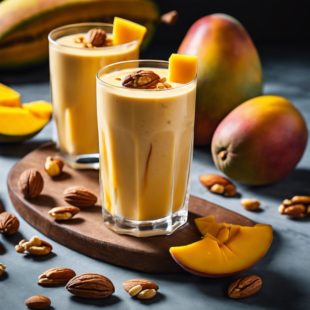 Mango Nut Smoothie Recipe | cookAIfood