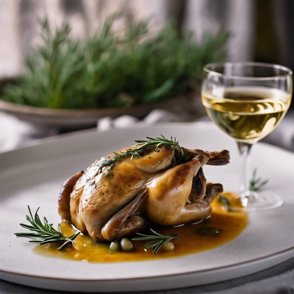 Braised Rabbit with Rosemary and White Wine Recipe | cookAIfood