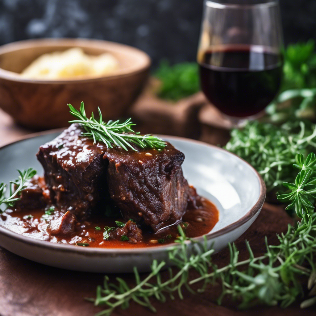 Red Wine Braised Short Ribs Recipe | cookAIfood
