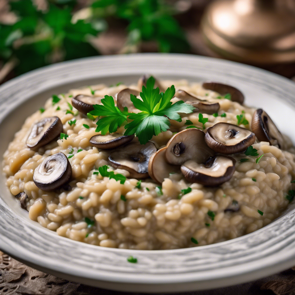 Creamy Mushroom Risotto Recipe | cookAIfood