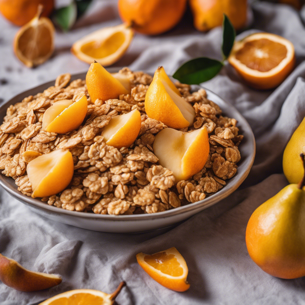 Citrus Pear Oatmeal Crisp Recipe | cookAIfood