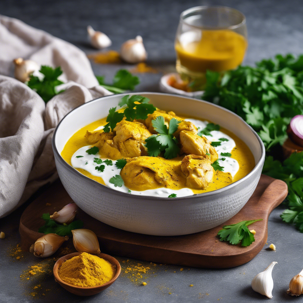 Creamy Yogurt Chicken Curry Recipe | cookAIfood