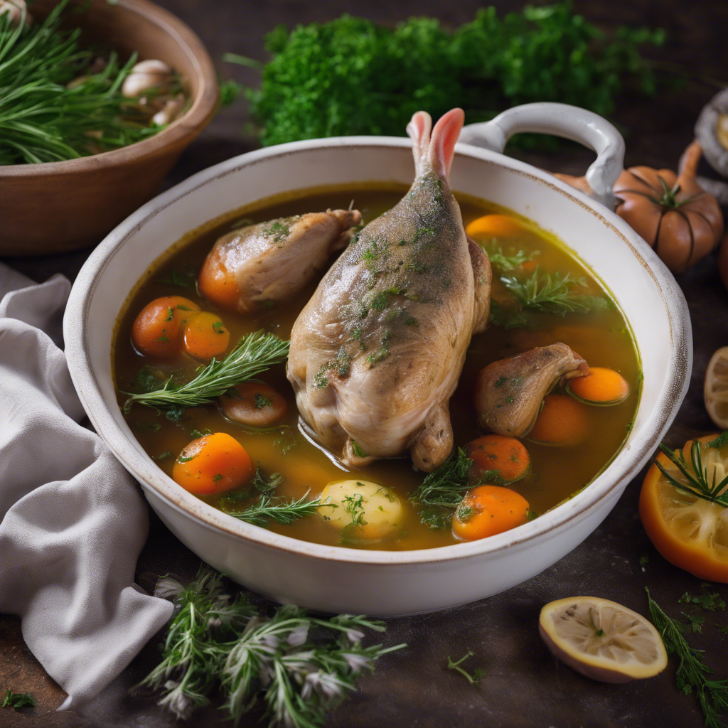 Braised Rabbit with Herbs Recipe | cookAIfood