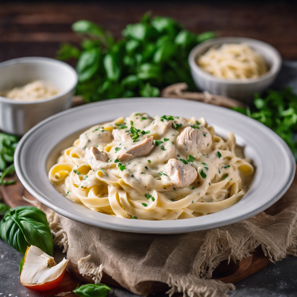Creamy Chicken Alfredo Recipe | cookAIfood