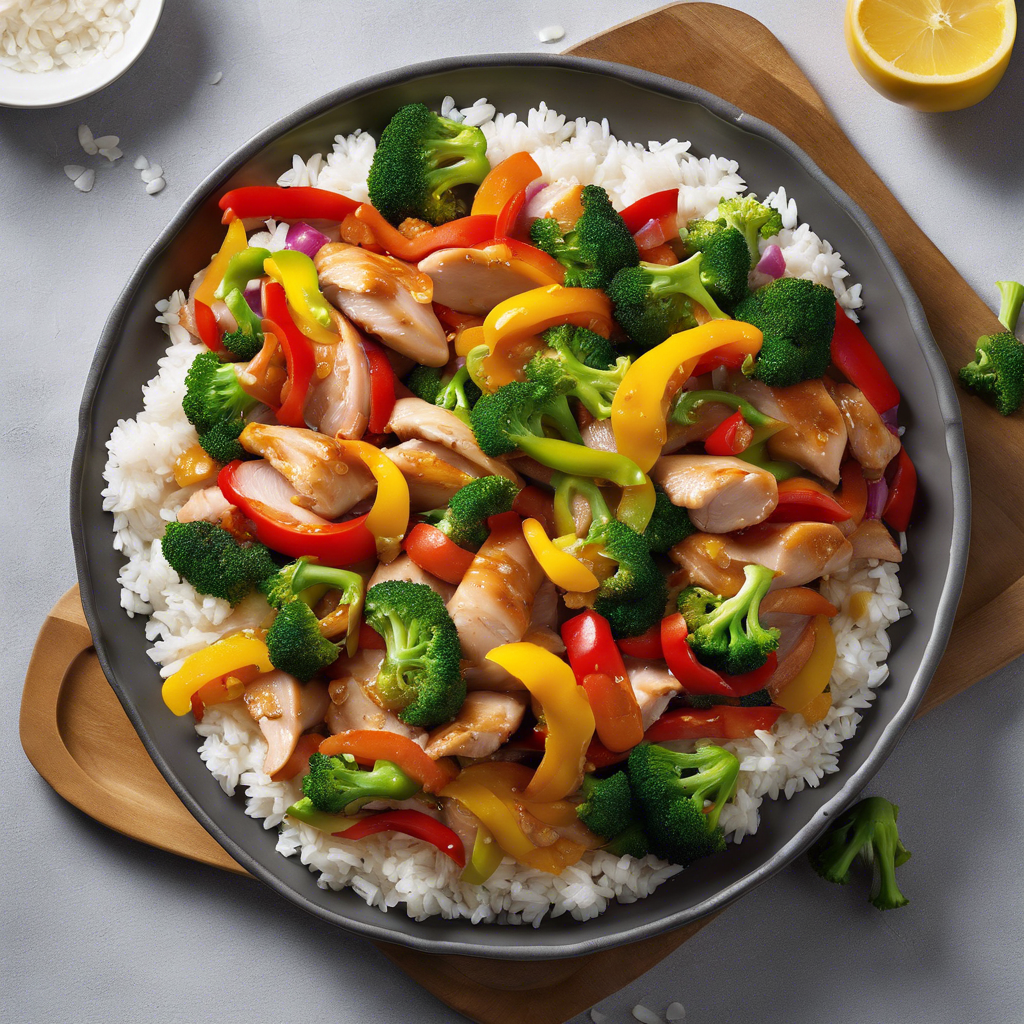 Rainbow Chicken Stir-Fry Recipe | cookAIfood