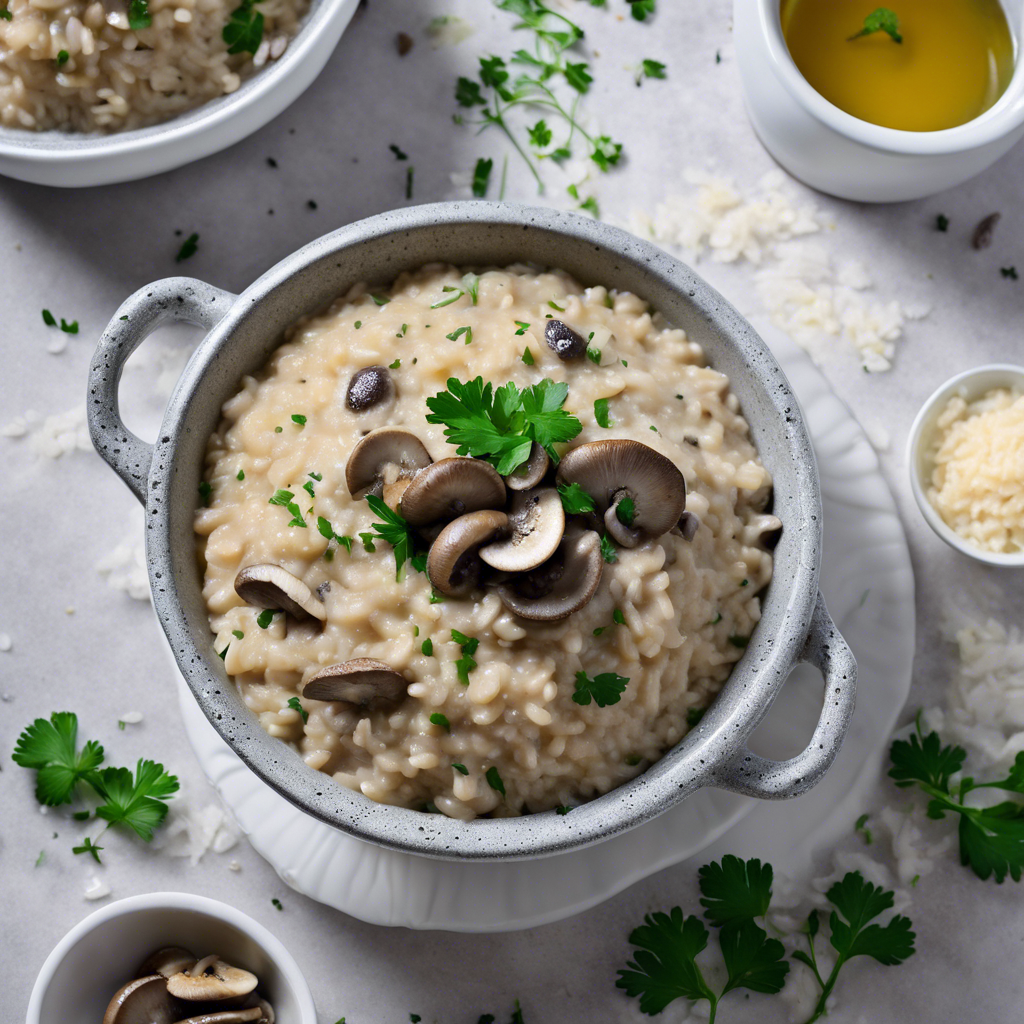 Creamy Mushroom Risotto Recipe | cookAIfood