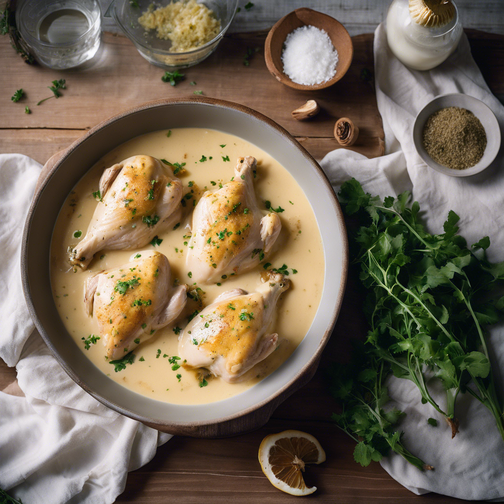 Creamy Milk Braised Chicken Recipe | cookAIfood