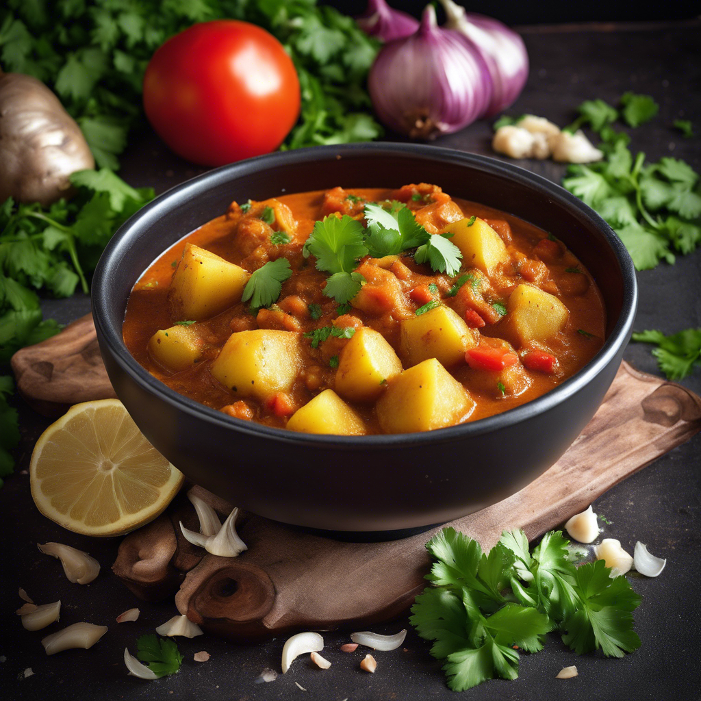 Spicy Indian Potato Curry Recipe | cookAIfood