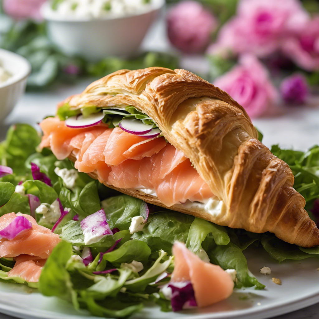 Salmon Croissant Delight Recipe | cookAIfood