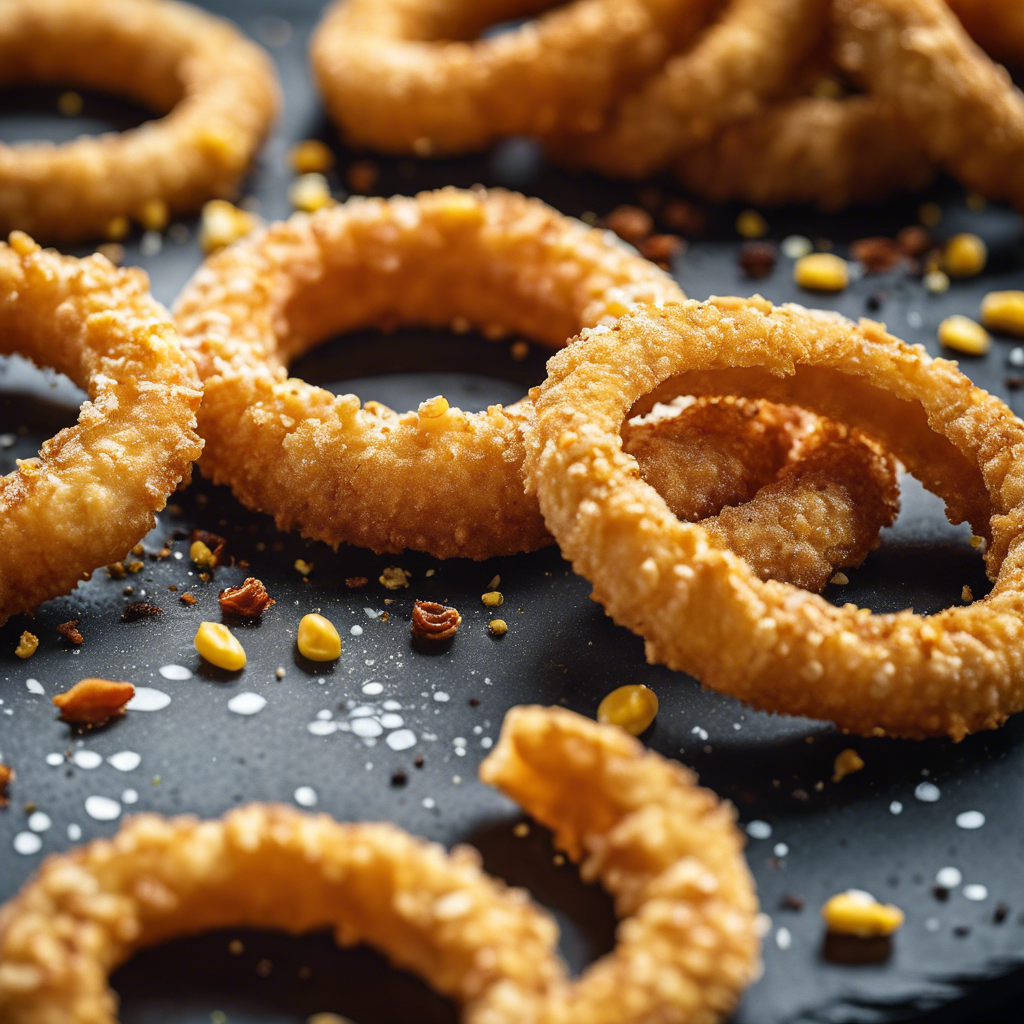 Crunchy Corn Flour-Crusted Onion Rings Recipe | cookAIfood