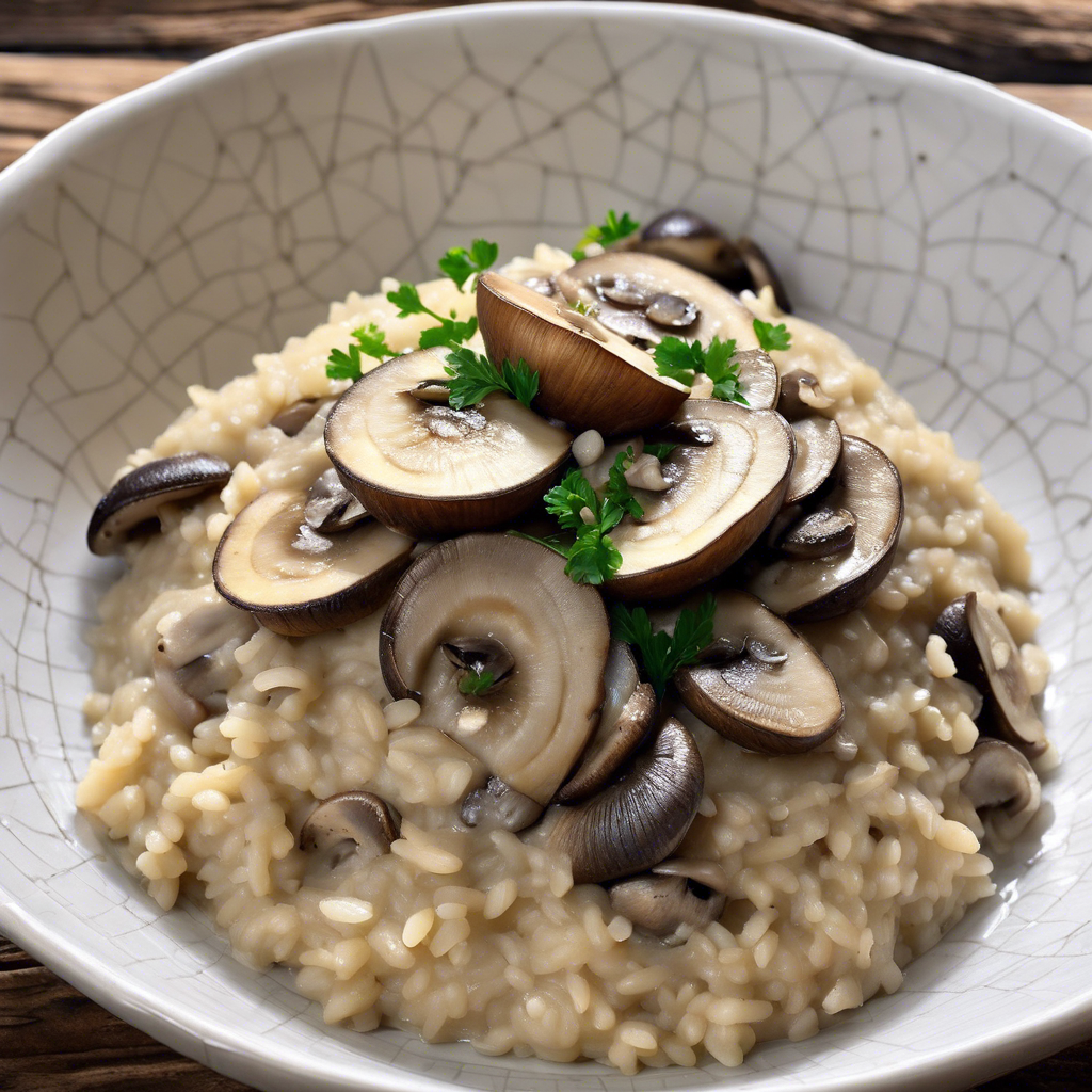 Creamy Mushroom Risotto Recipe | cookAIfood