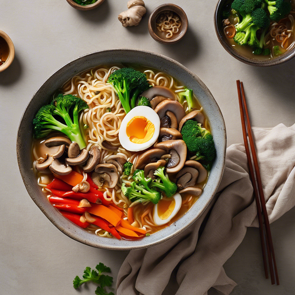 Garden Vegetable Ramen Bowl Recipe | cookAIfood