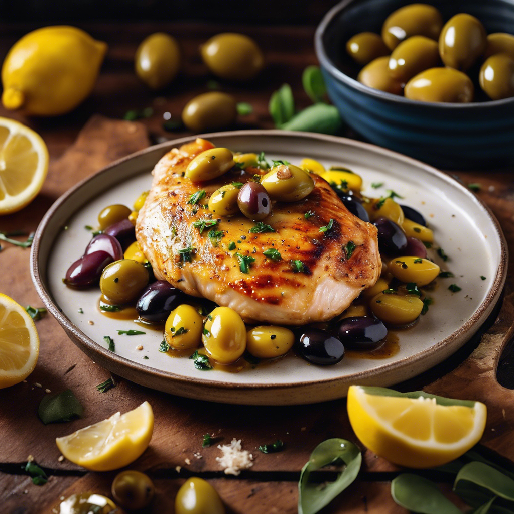 Mediterranean Olive Chicken Recipe | cookAIfood