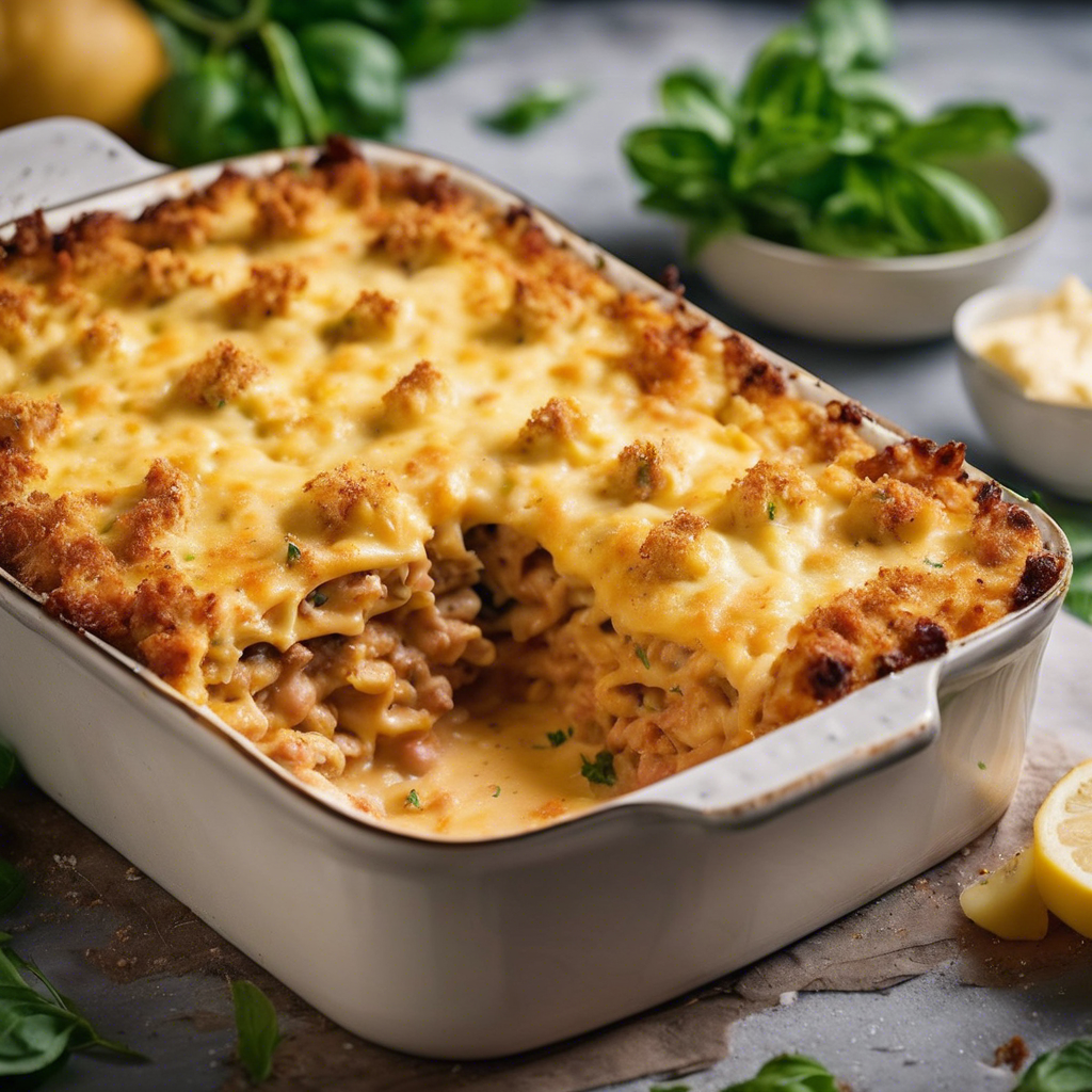 Cheesy Tuna Pasta Bake Recipe | cookAIfood