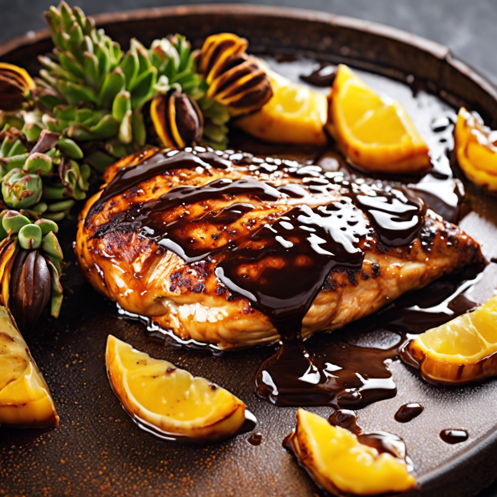 Chocolate Honey Glazed Chicken Recipe | cookAIfood