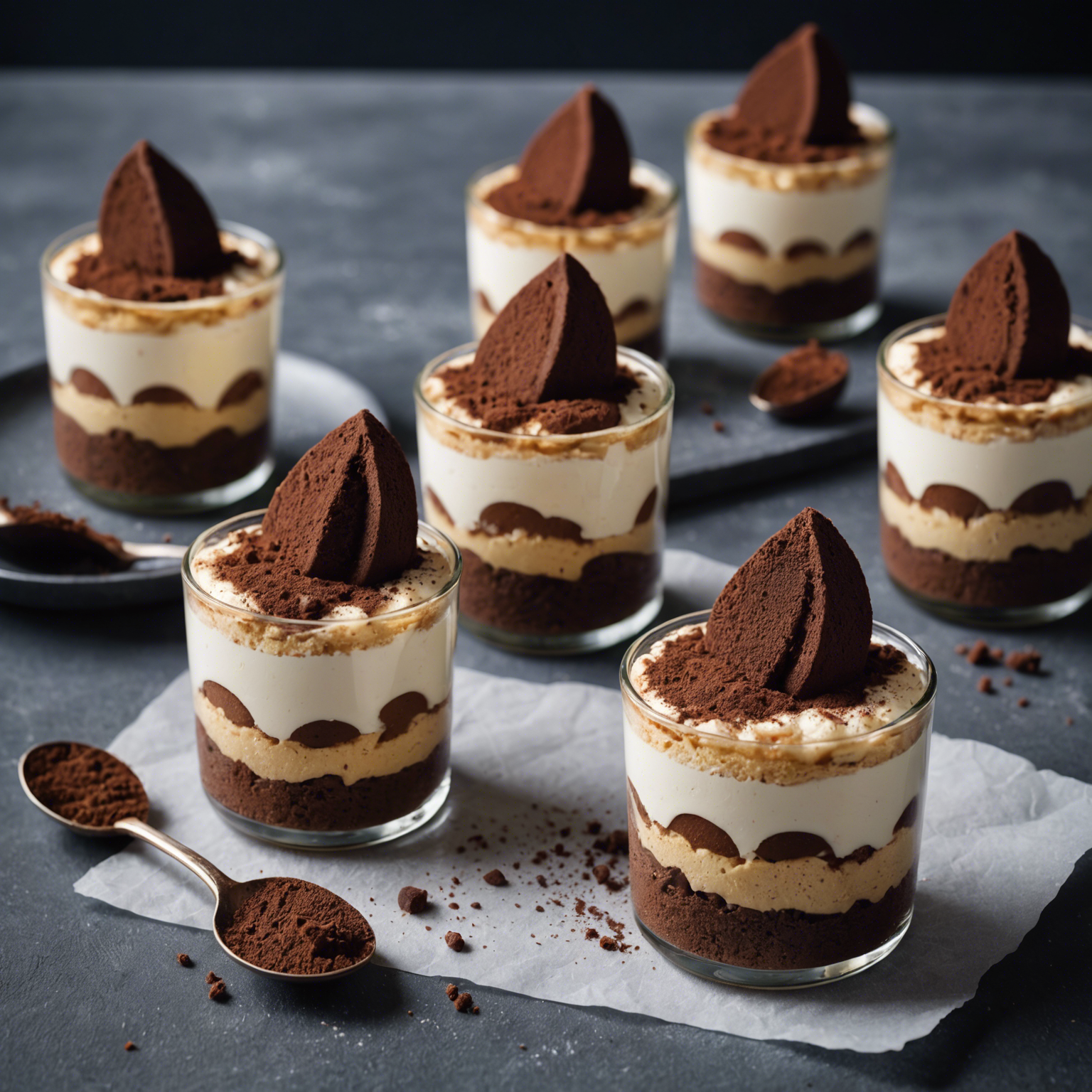 Mini Tiramisu Cups Recipe | cookAIfood